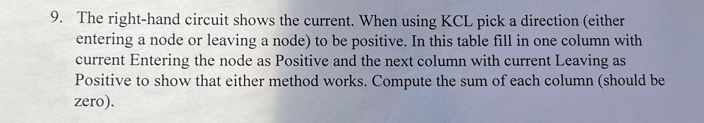 The right-hand circuit shows the current. When using | Chegg.com