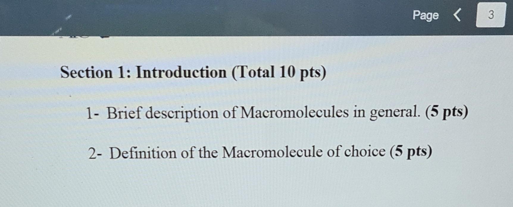 Solved Section 1: Introduction (Total 10 pts) 1- Brief | Chegg.com