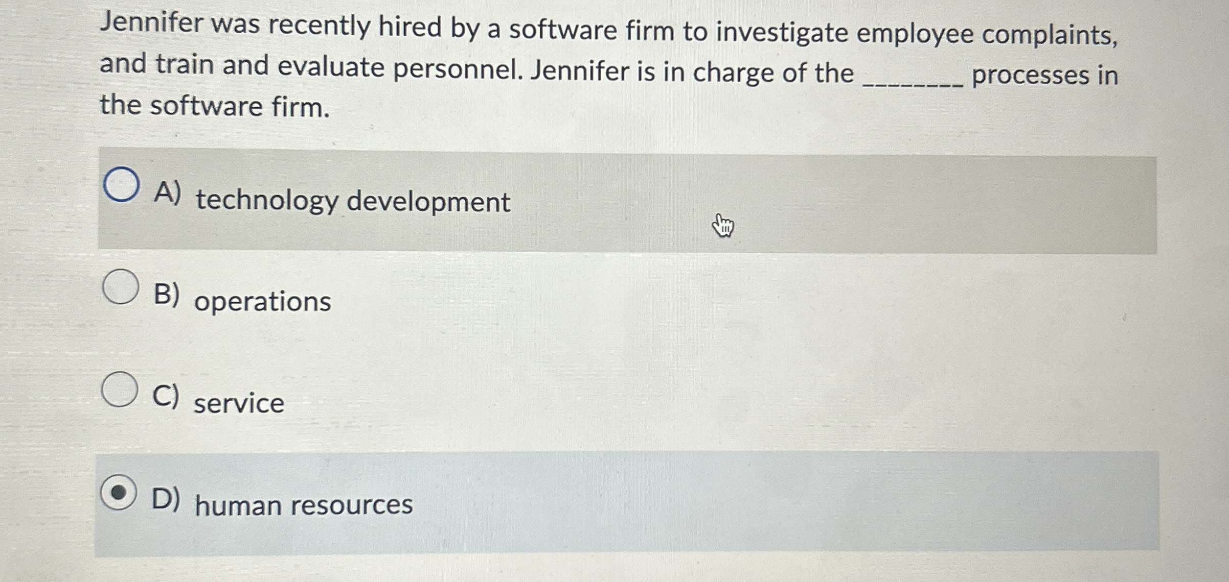 Solved Jennifer was recently hired by a software firm to | Chegg.com