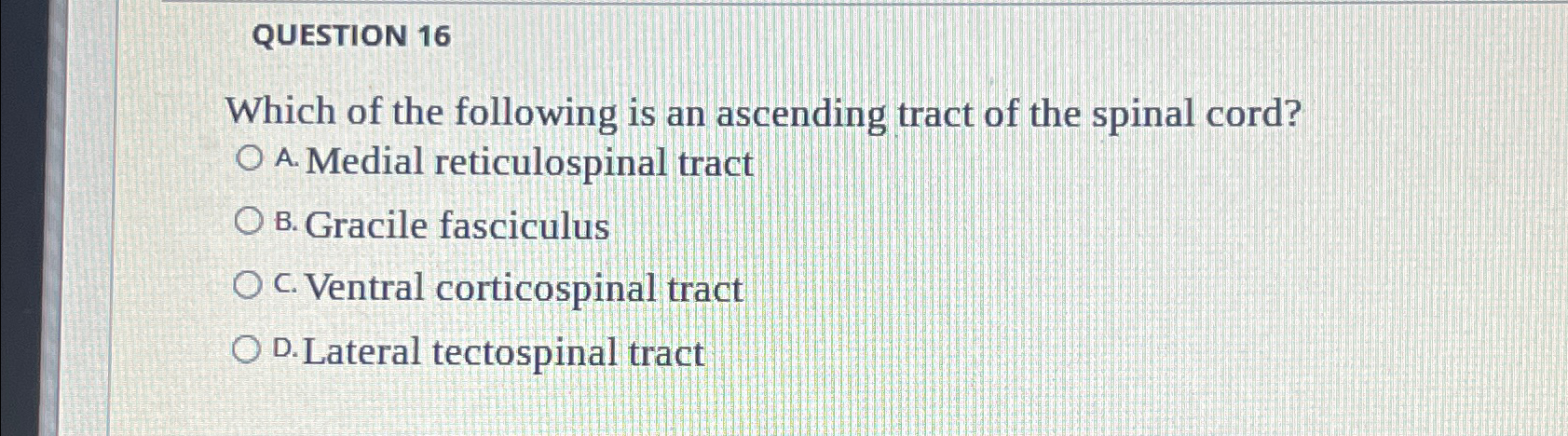 Solved QUESTION 16Which of the following is an ascending | Chegg.com