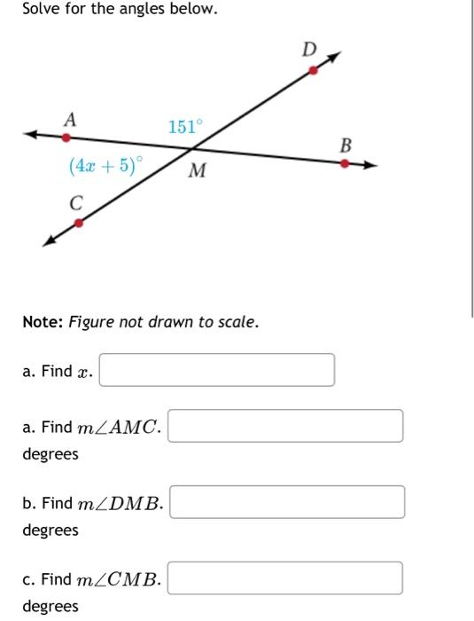 Solved Solve for the angles below. | Chegg.com