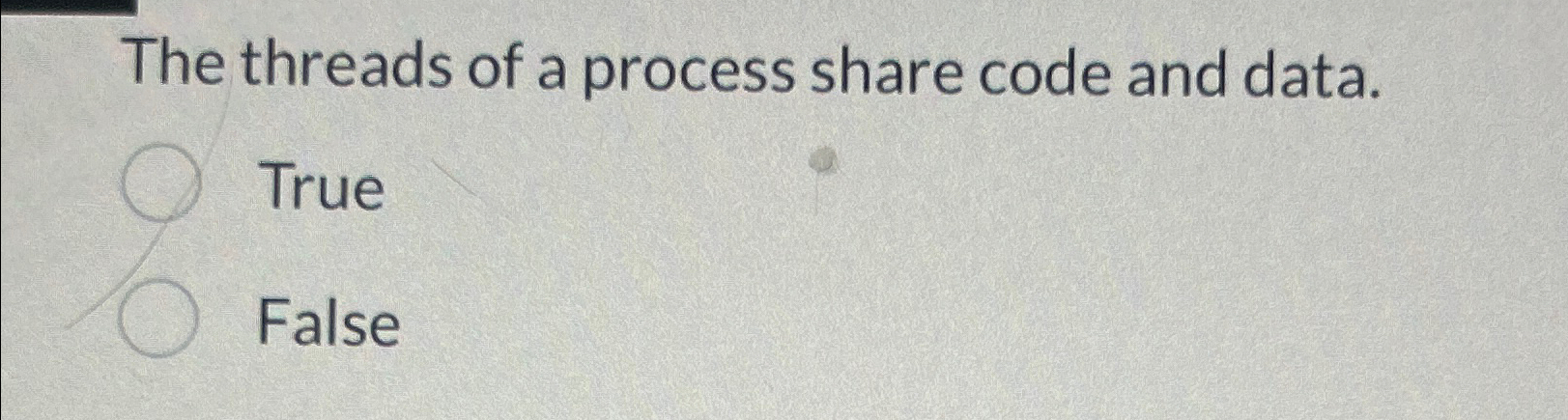 Solved The threads of a process share code and | Chegg.com