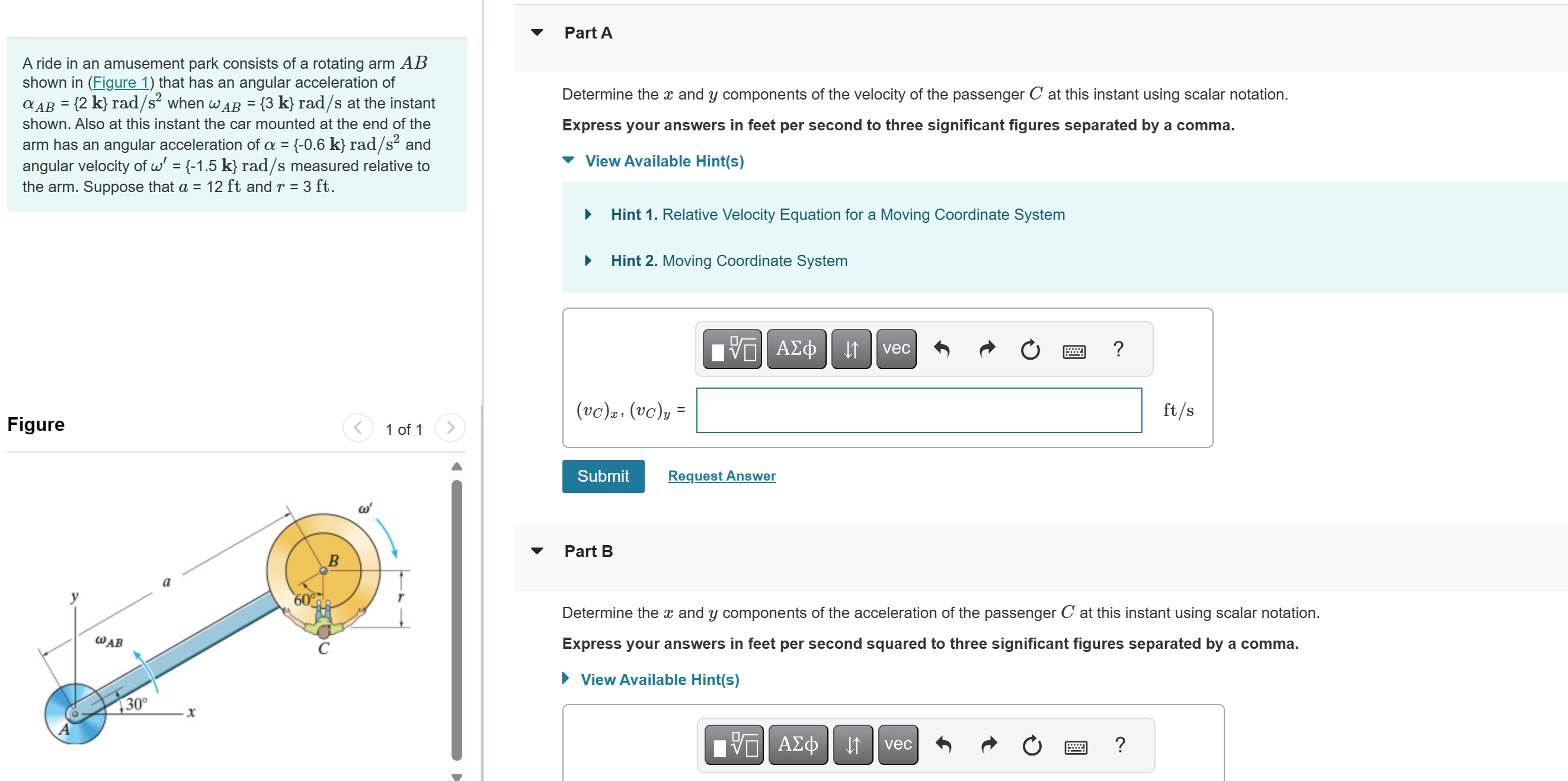 Solved A ride in an amusement park consists of a rotating | Chegg.com