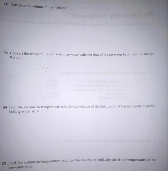 Solved 2. A student doing this experiment collected the | Chegg.com