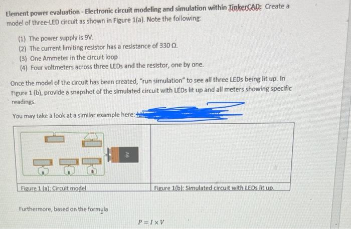 Solved Element power evaluation-Electronic circuit modeling | Chegg.com