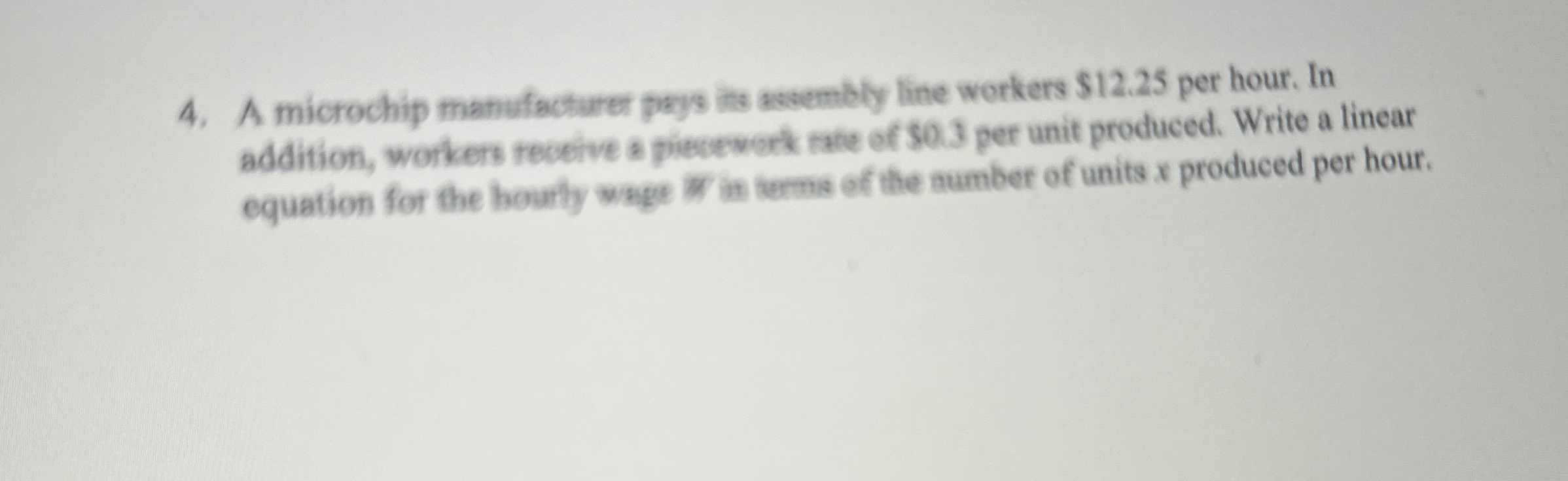 Solved A microchip manufacturer pays ifs assembly line | Chegg.com