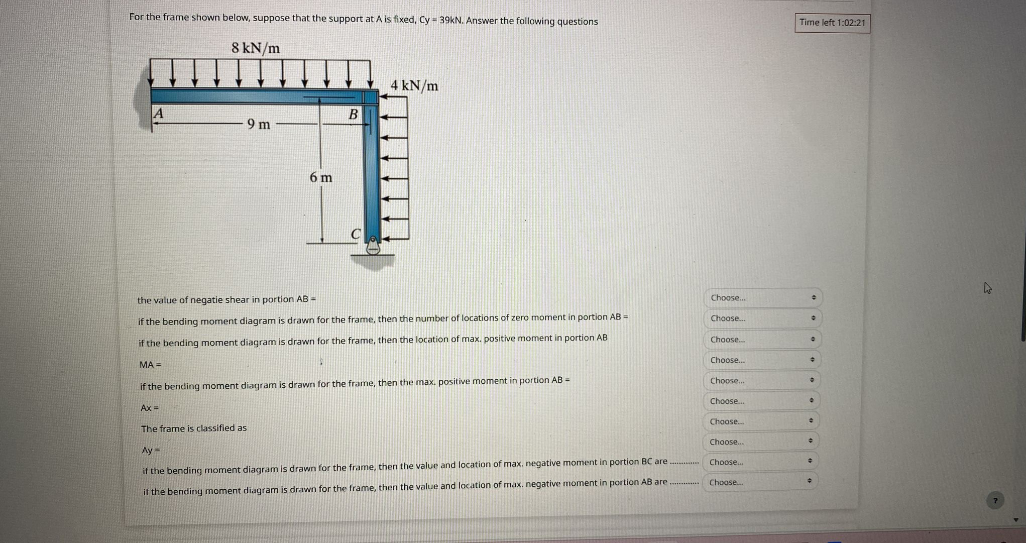 For the frame shown below, suppose that the support | Chegg.com