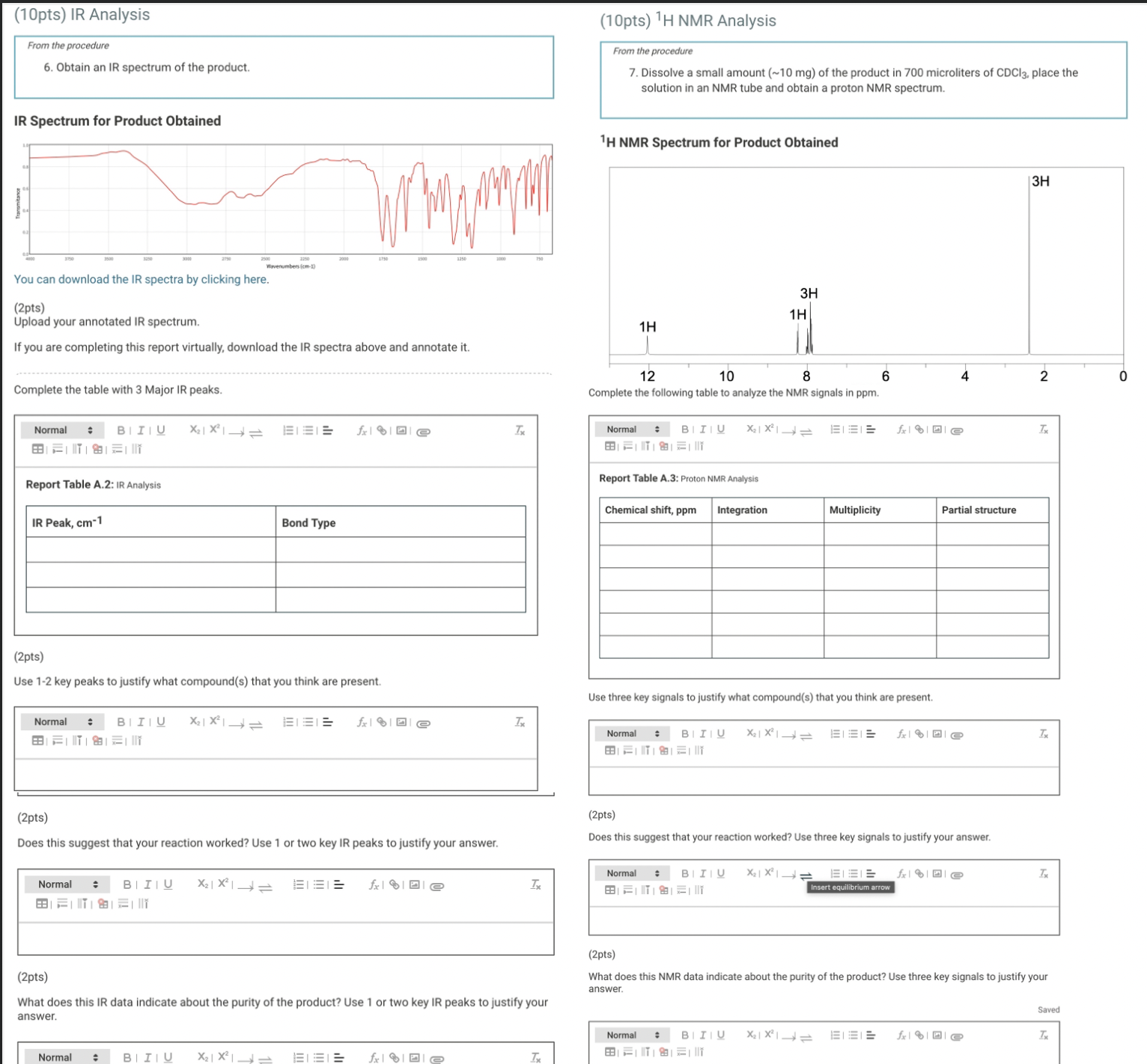 (10pts) ﻿IR AnalysisFrom the procedureObtain an IR | Chegg.com