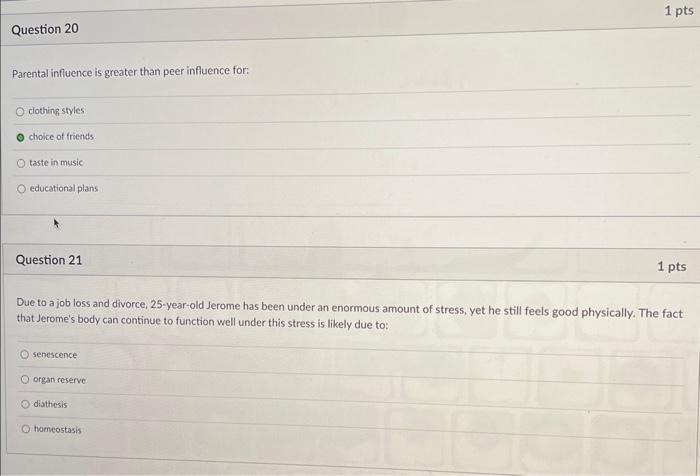 Solved Parental influence is greater than peer influence | Chegg.com