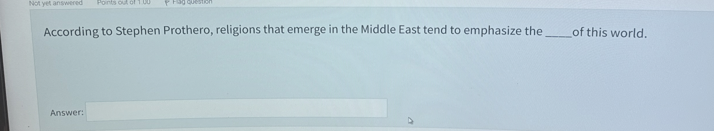Solved According to Stephen Prothero, religions that emerge | Chegg.com