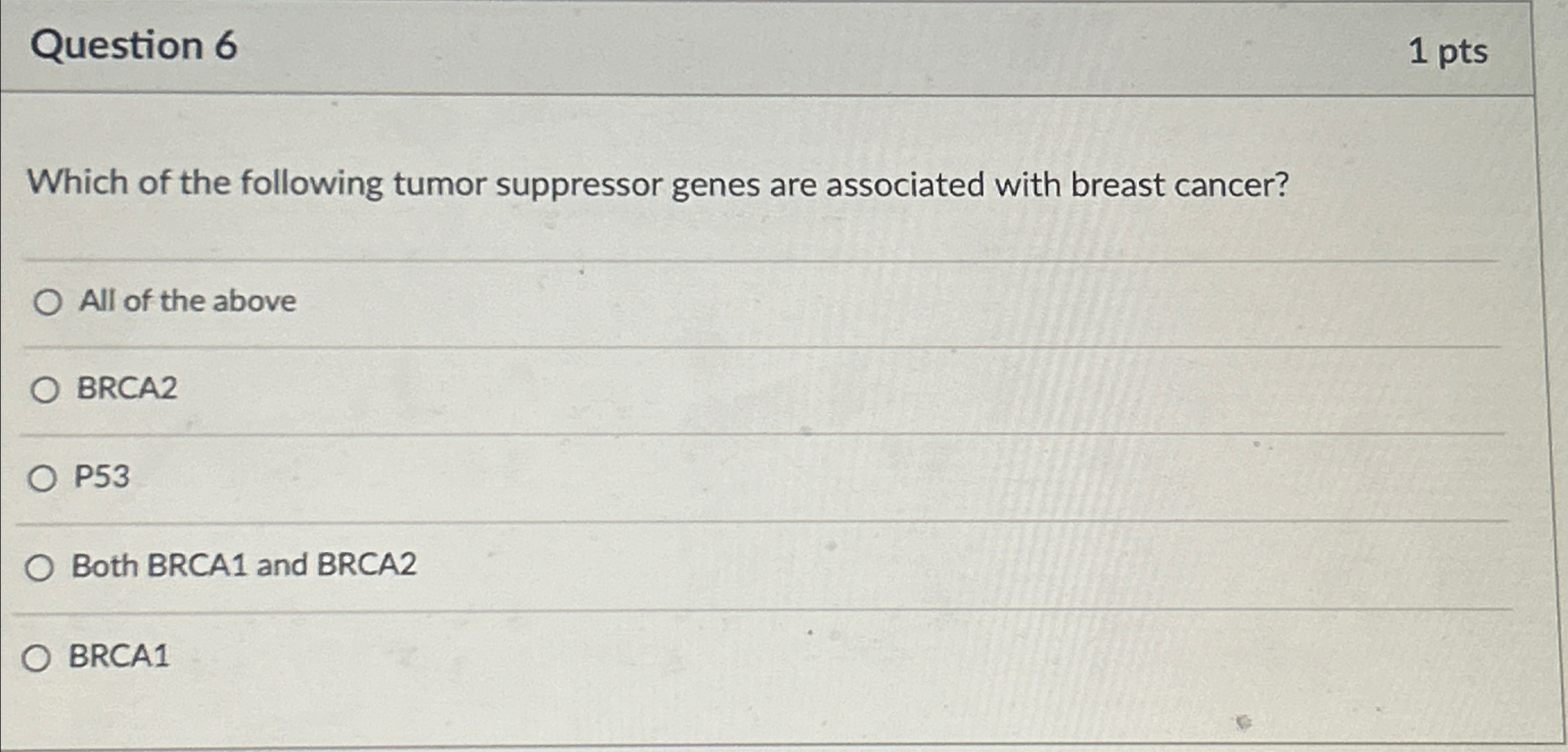 Solved Question 61 ptsWhich of the following tumor | Chegg.com Solved Question 61 ptsWhich of the following tumor | Chegg.com
