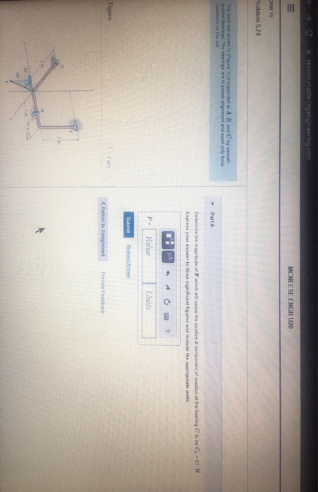 Solved session.masteringengineering.com MCNEESE ENGR U20 HW | Chegg.com