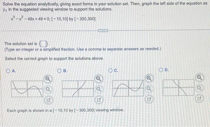 Solved Solve the equation analytically, giving exact forms | Chegg.com