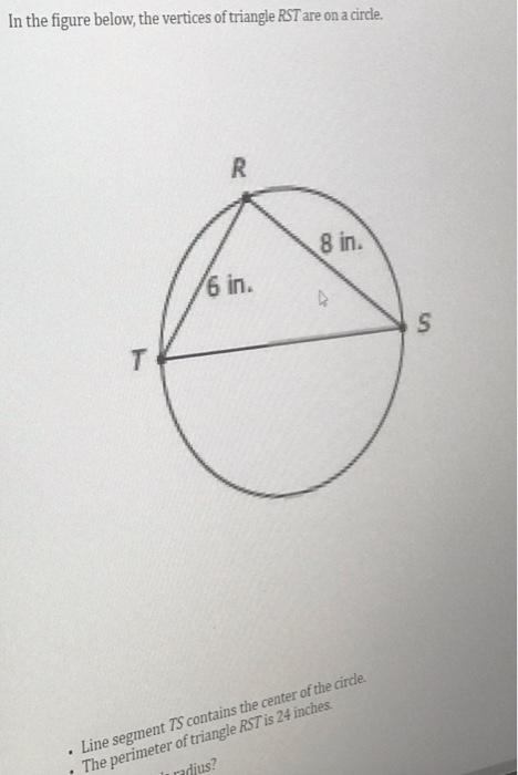 Solved In the figure below, the vertices of triangle RST are | Chegg.com