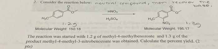 Solved 1. 23 Molecular Weight: 150.18 Molecular Weight: | Chegg.com