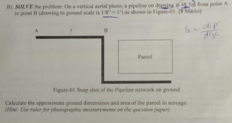 Solved ParcelFigure-01 ﻿Snap shot of ﻿the Pipeline network | Chegg.com