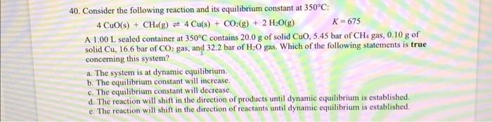 Solved [ 4 mathrm{CuO}(mathrm{s})+mathrm{CH}_{4}(mathrm{~g}) | Chegg.com