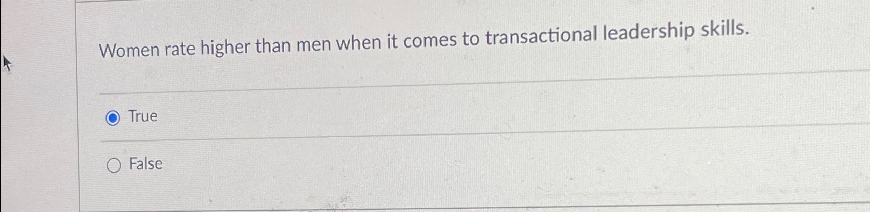 Solved Women rate higher than men when it comes to | Chegg.com