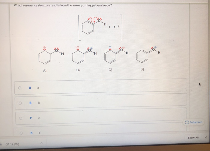 Solved Which resonance structure results from the arrow | Chegg.com