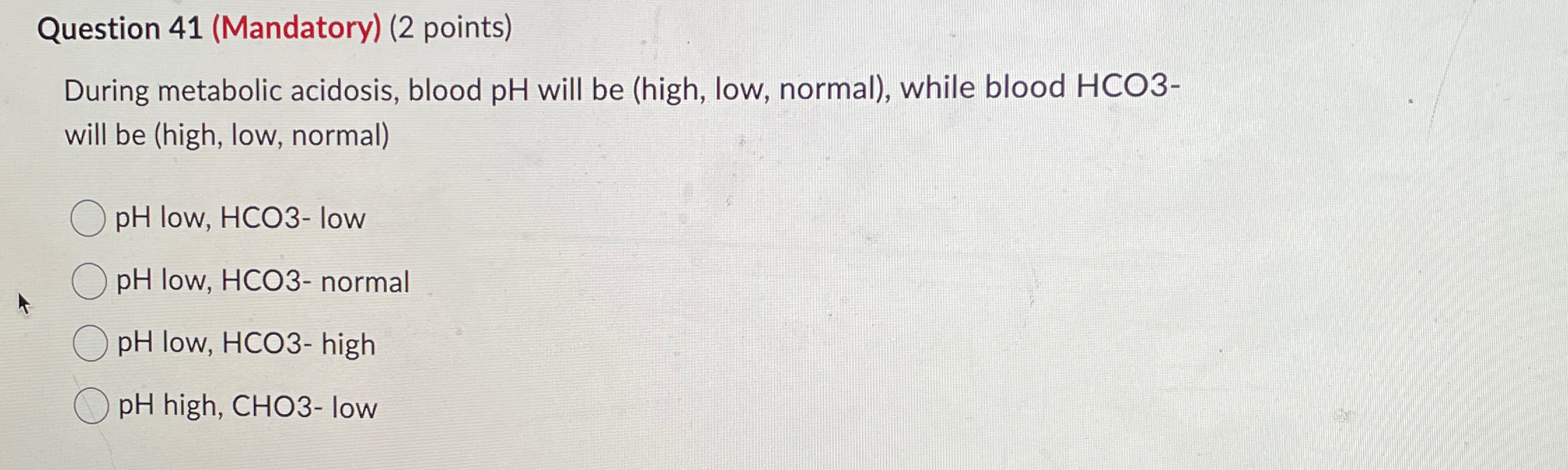 Solved Question 41 (Mandatory) (2 ﻿points)During metabolic | Chegg.com
