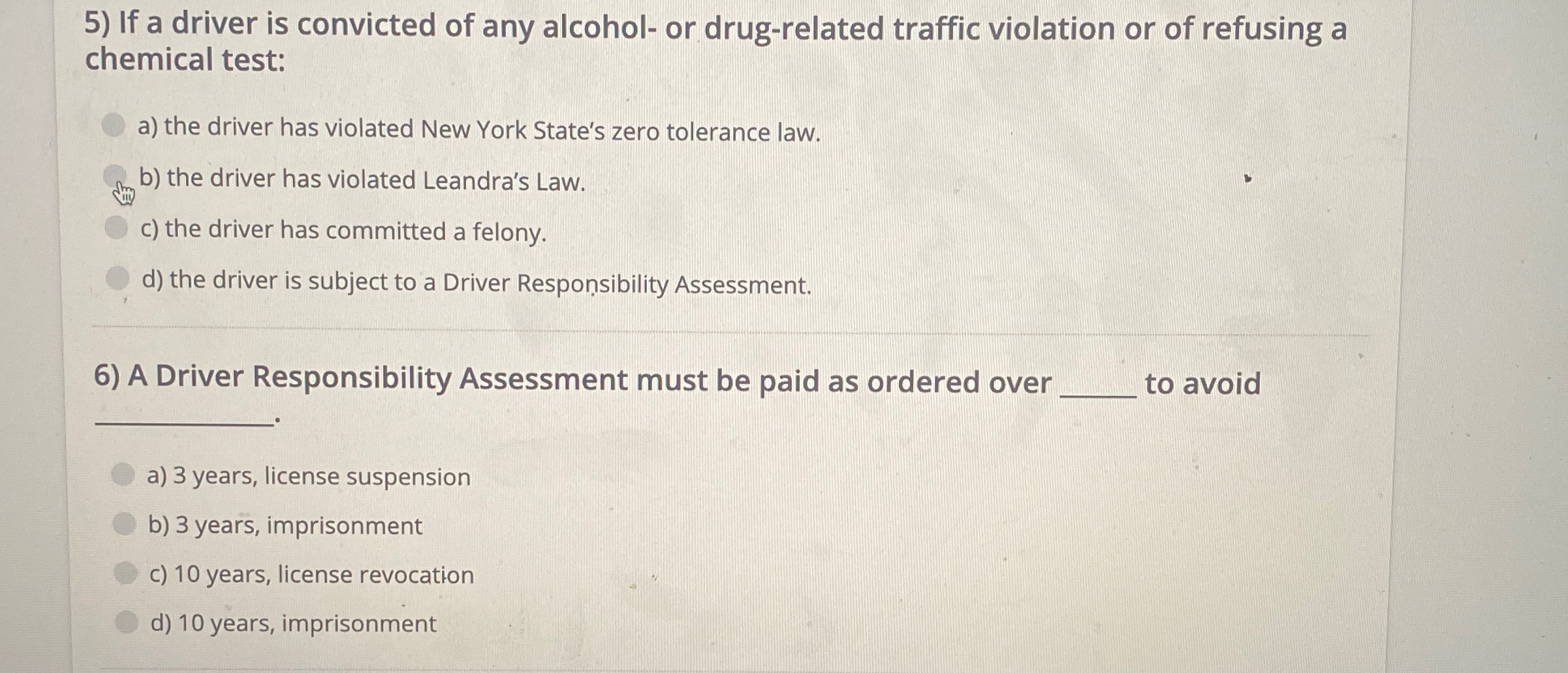 Solved If a driver is convicted of any alcohol- ﻿or | Chegg.com