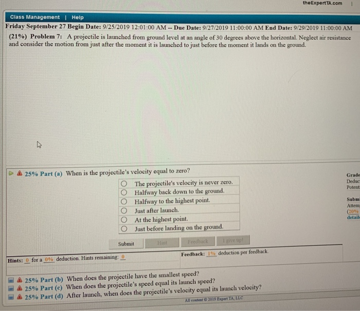 Solved theExpertTA.com Class Management | Help Friday | Chegg.com