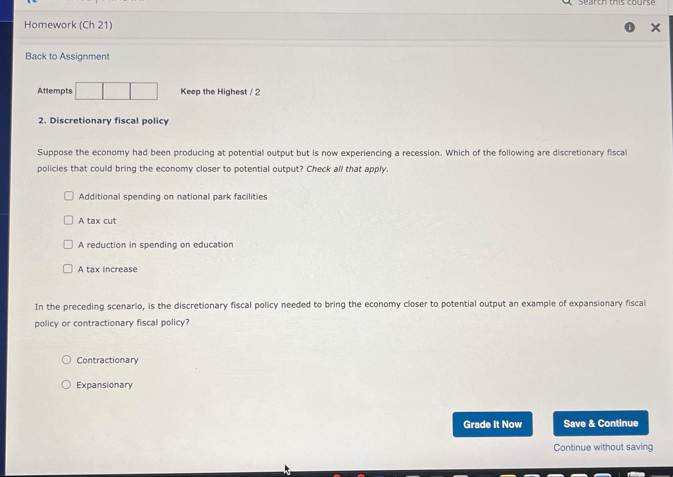 Solved Homework (Ch 21)Back to AssignmentAttemptsKeep the | Chegg.com
