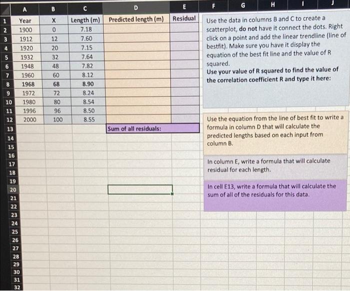Solved what formulas would i use to fill in the table | Chegg.com
