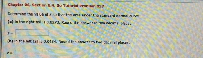 Solved Chapter 06, Section 6.4, Go Tutorial Problem 037 | Chegg.com