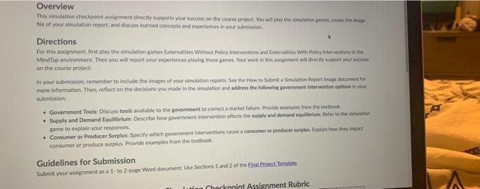 Overview This simulation checkpoint warment directly | Chegg.com
