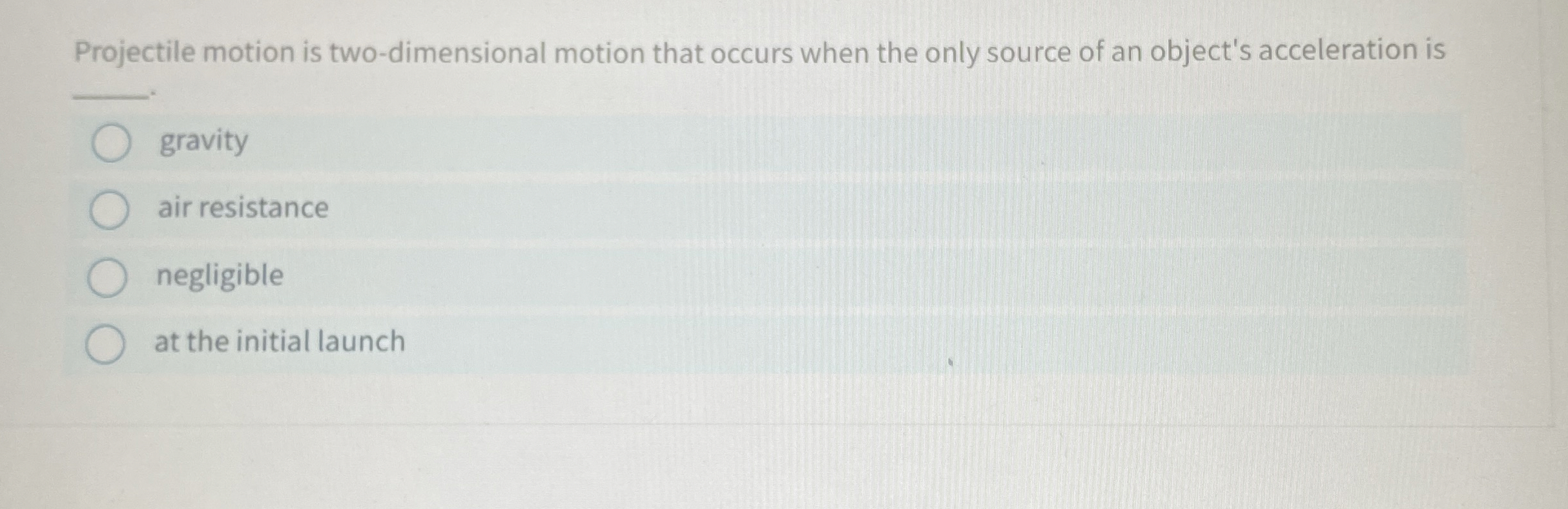 Solved Projectile motion is two-dimensional motion that | Chegg.com