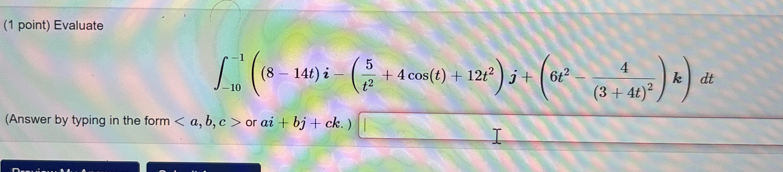 Solved (1 ﻿point) | Chegg.com