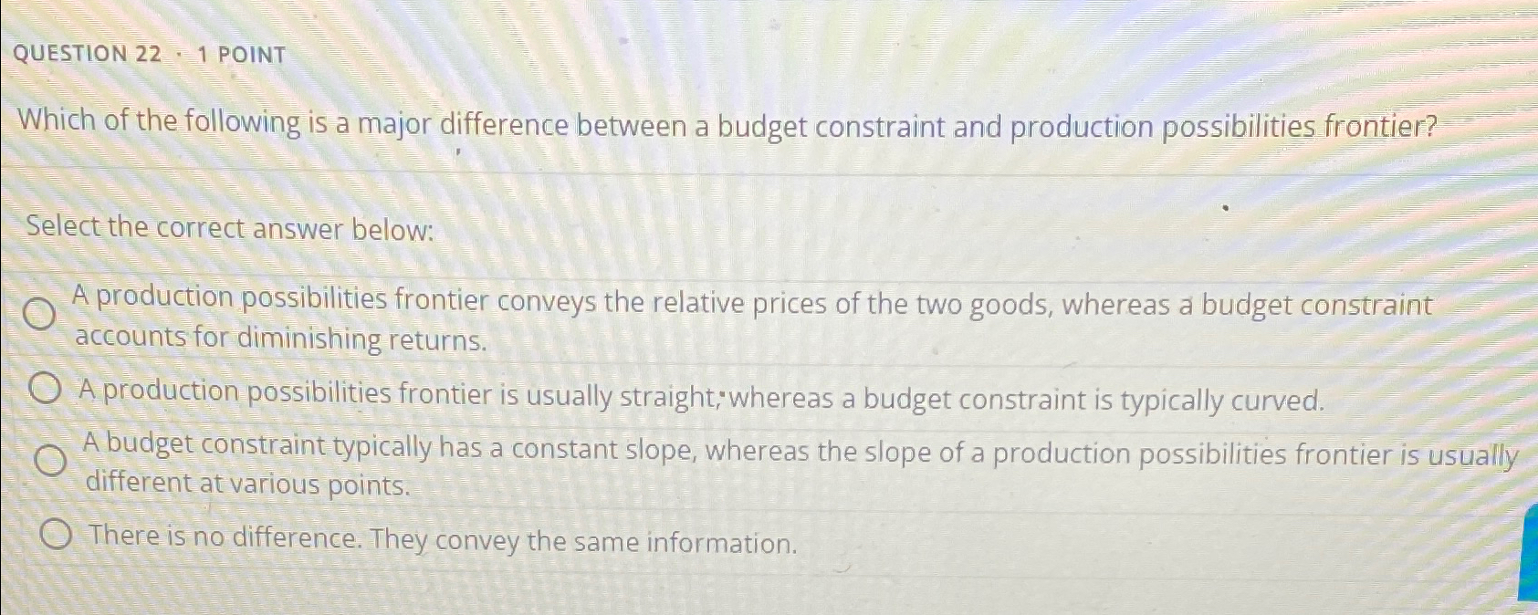 Solved QUESTION 22 - 1 ﻿POINTWhich of the following is a | Chegg.com