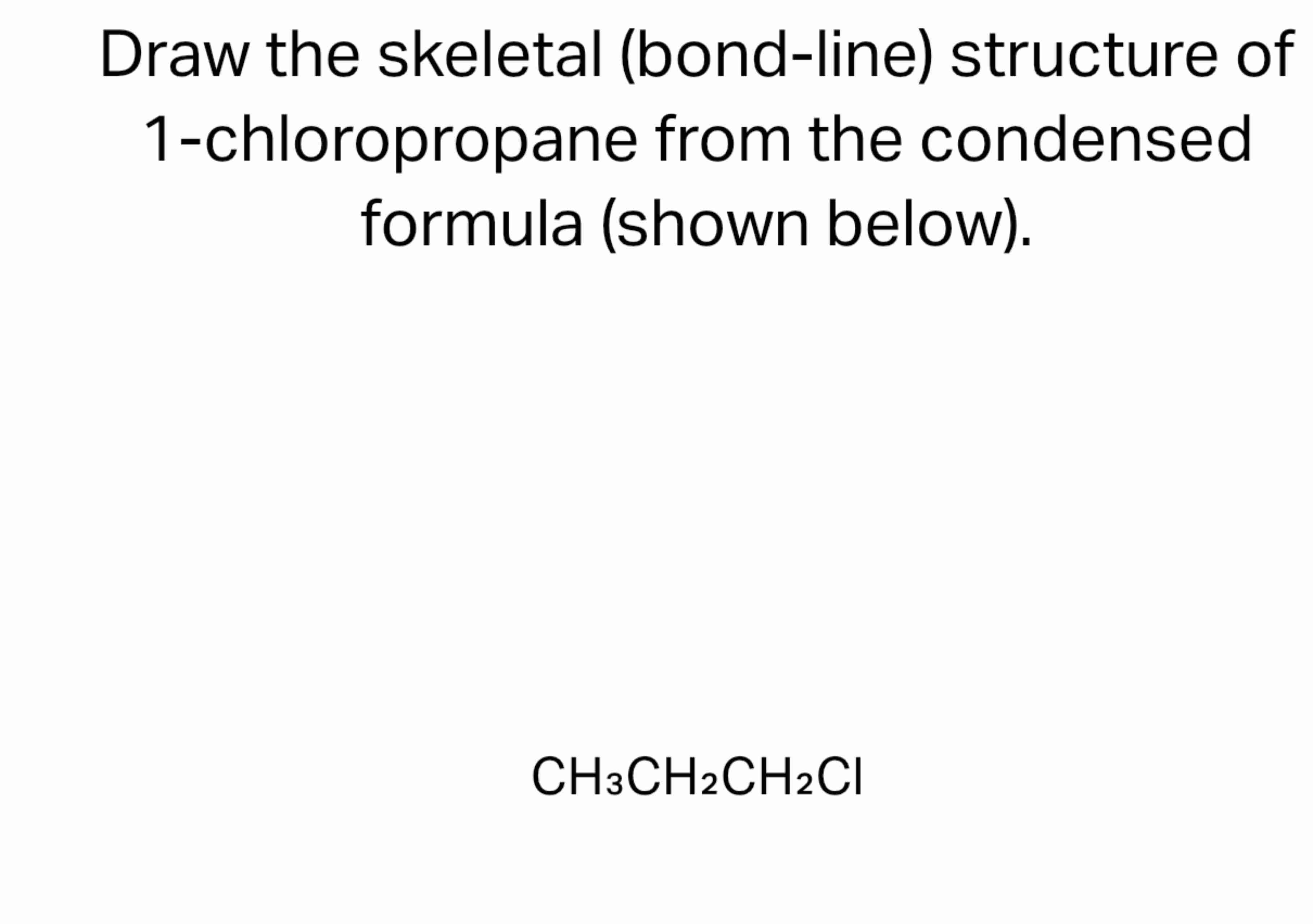Draw The Skeletal Bond Line ﻿structure