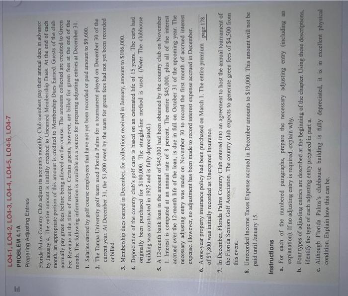Solved LO4-1, LO4-2, LO4-3, LO4-4, LO4-5, LO4-6, LO4-7 | Chegg.com
