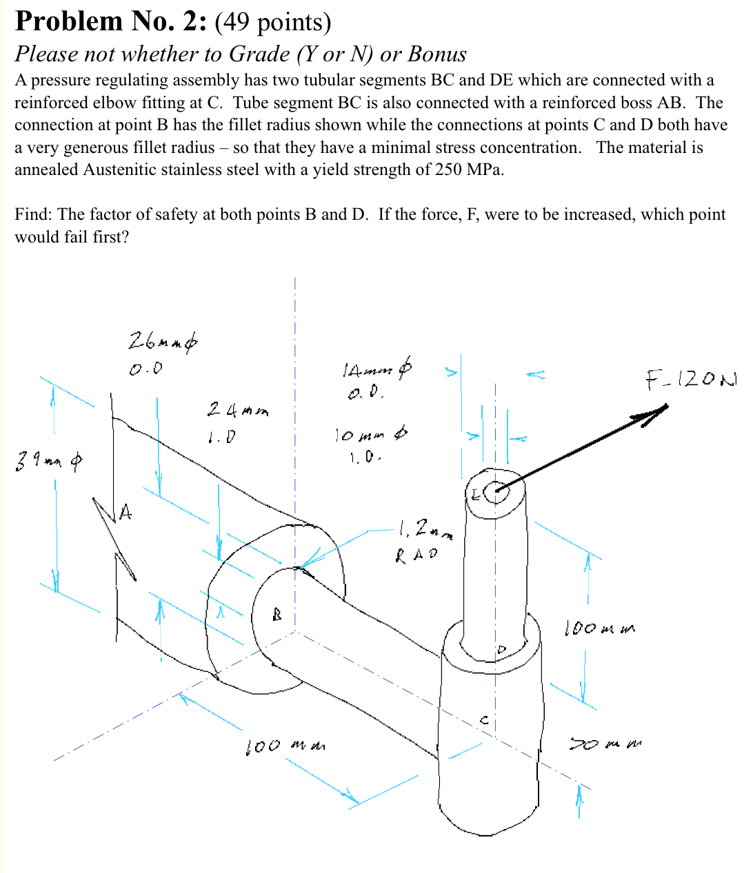 Solved Problem No. 2: (49 ﻿points)A pressure regulating | Chegg.com