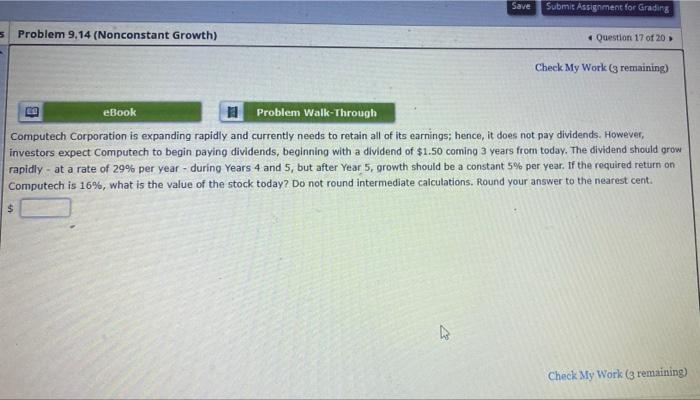 Solved Save Submit Assignment For Grading 5 Problem 914 7154