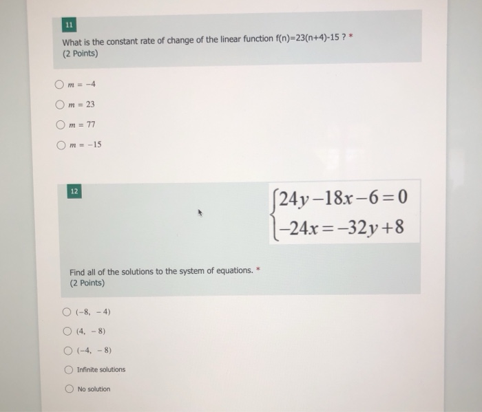Solved 1 (2.2) Calculate the change in x, change of y & rate | Chegg.com