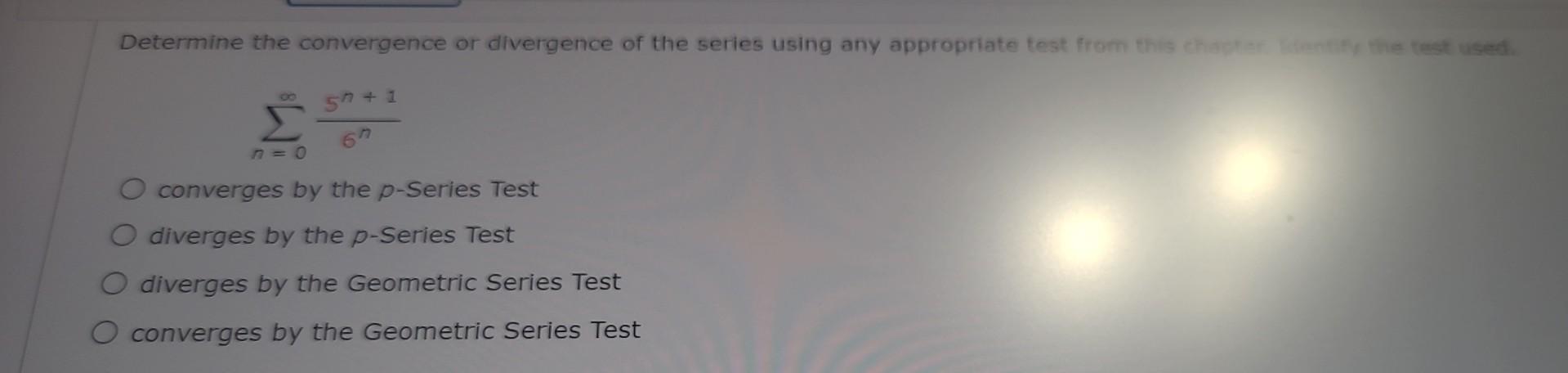 Solved Determine the convergence or divergence of the series | Chegg.com