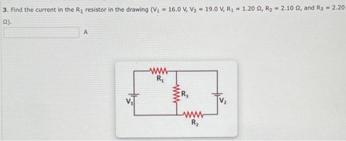 Solved 8. Find the current in the R3 resistor in the drawing | Chegg.com