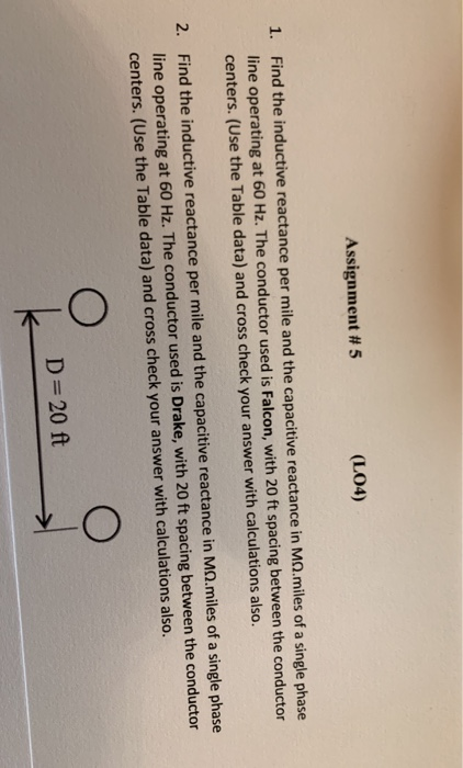 Solved Assignment # 5 (L04) 1. Find the inductive reactance | Chegg.com