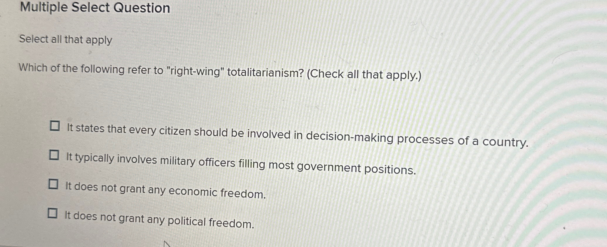 Solved Multiple Select QuestionSelect all that applyWhich of | Chegg.com