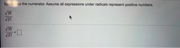 Solved Rationalize the numerator. Assume all expressions | Chegg.com