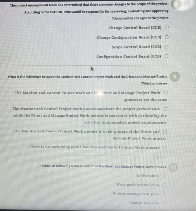 Solved Scope Statement Organizational infrastructure | Chegg.com