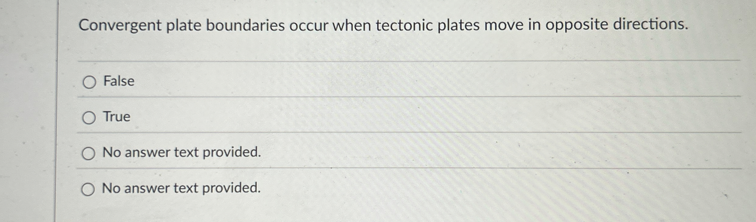 Solved Convergent plate boundaries occur when tectonic | Chegg.com
