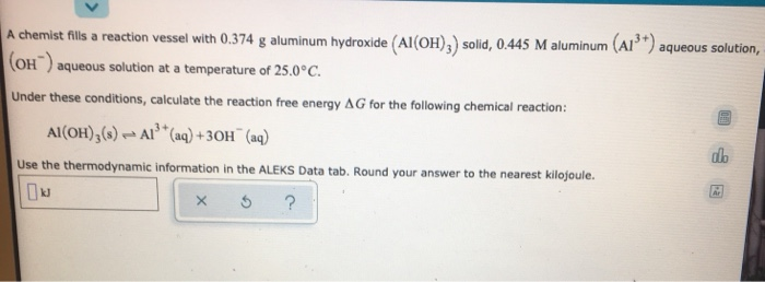Solved Calculate the reaction free energy delta G for the | Chegg.com