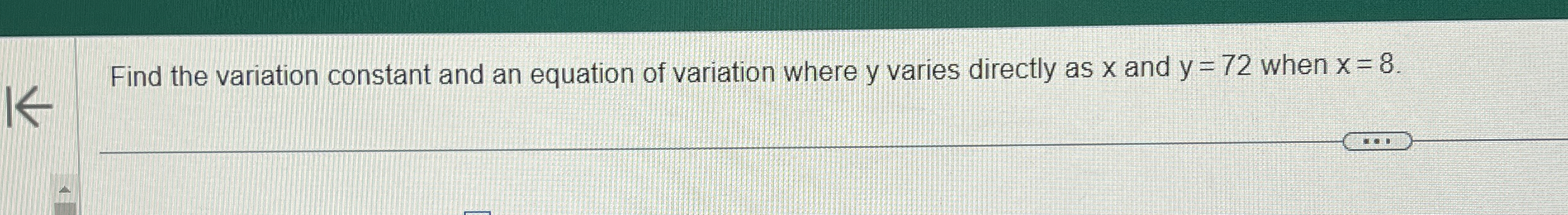 Solved Find the variation constant and an equation of | Chegg.com