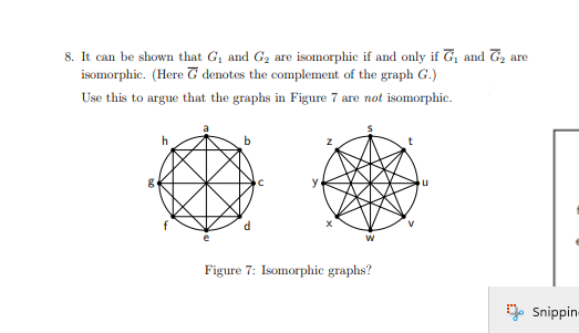 Solved It ﻿can be ﻿shown that G1 ﻿and G2 ﻿are isomorphic if | Chegg.com