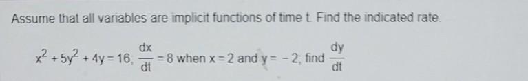 Solved Assume that all variables are implicit functions of | Chegg.com