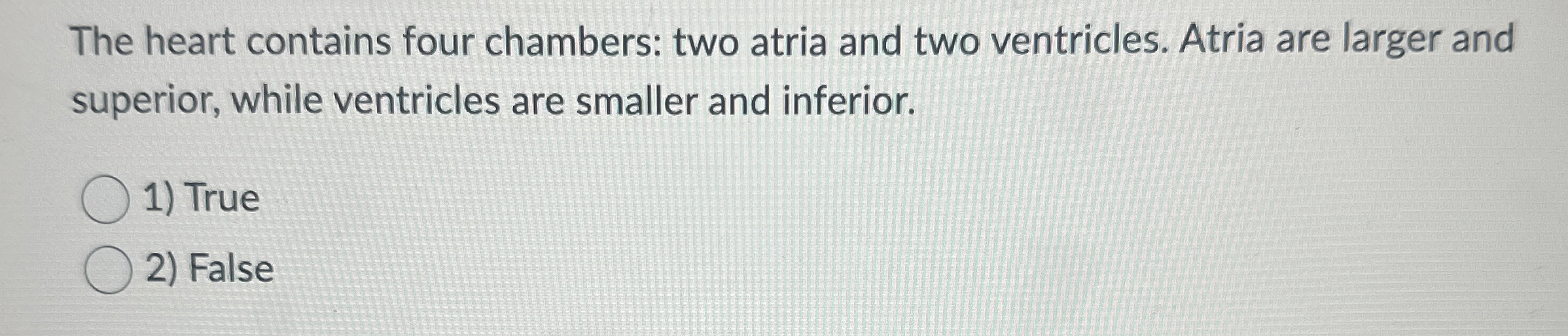 Solved The heart contains four chambers: two atria and two | Chegg.com